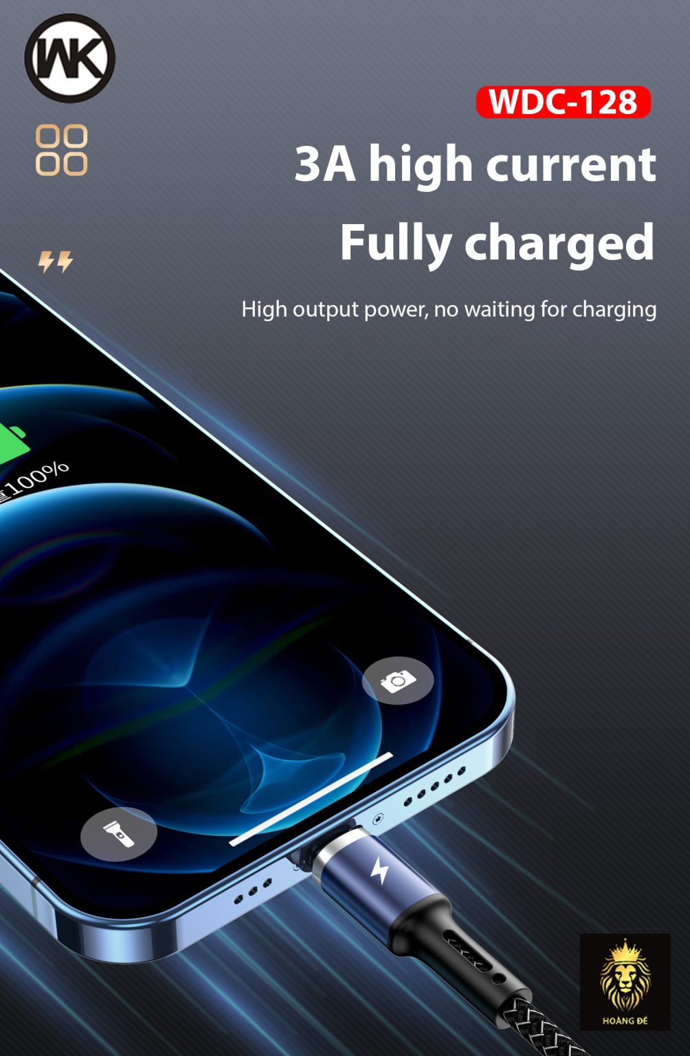 Cáp Sạc WDC-128 King Kong WEKOME – Phụ kiện điện thoại WeKoMe