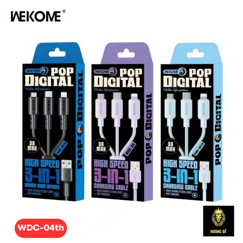 Cáp Sạc WDC-04th WEKOME – Phụ kiện điện thoại WeKoMe